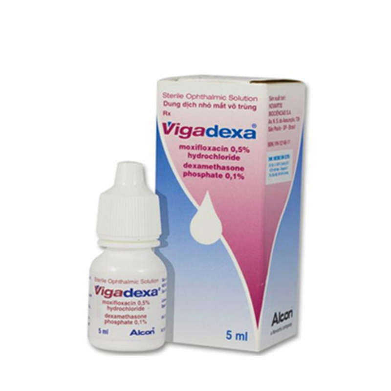 VIGADEXA Moxifloxacin Hydrochloride / Dexamethasone Phosphate Sodium ...